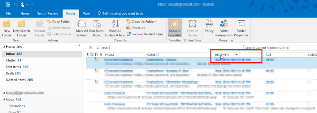 Day 234 – Sorting and Collapsed Views in Outlook – Tracy van der Schyff