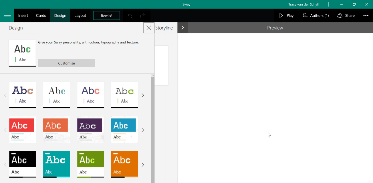 Day 301 – Creating your first Microsoft Sway Presentation – Tracy van ...
