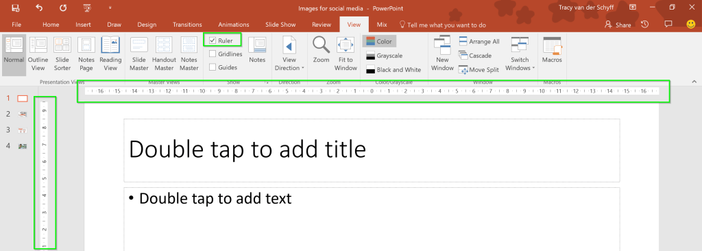 Day 340 – Using the Ruler, Gridlines and Guides in Microsoft PowerPoint ...