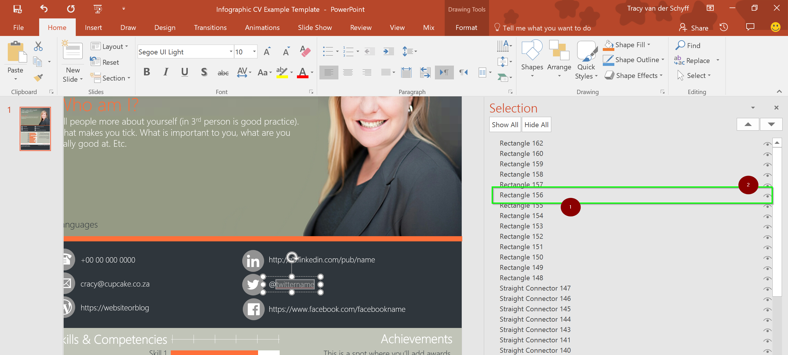 Day 342 – Using the Selection Pane in Microsoft PowerPoint – Tracy van ...