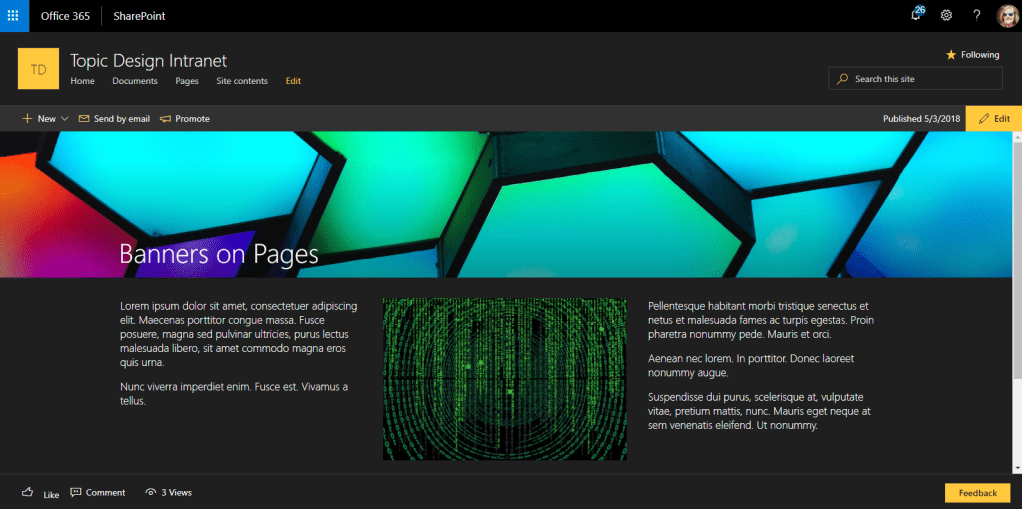 #Microsoft365 Day 187: Creating Banners for your SharePoint Online ...
