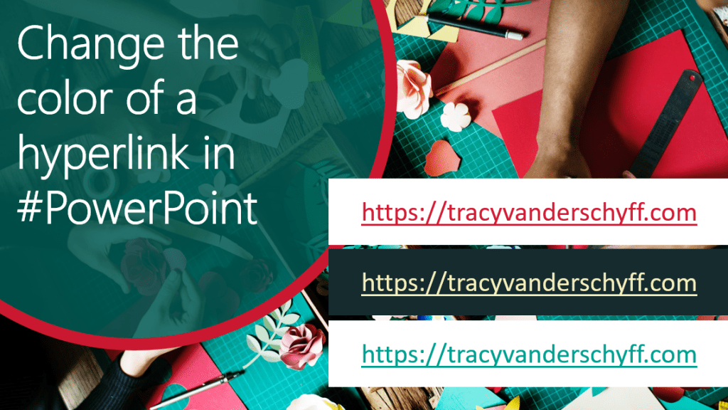 #Microsoft365 Day 334: Change the color of hyperlinks in #PowerPoint ...